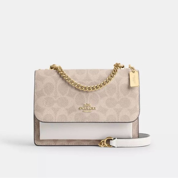 Coach | Bags | Coach Signature Chain Crossbody Canva | Poshmark